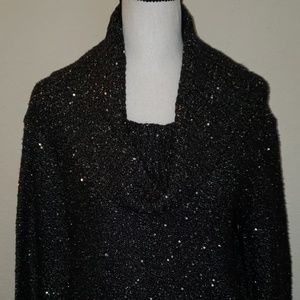 Ruby Rd. | Sweaters | Ruby Rd Knitting Pretty Black Gold Sweater | Poshmark